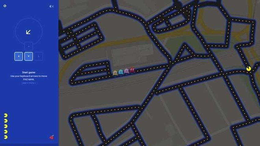 KISALFOLD - Áprilisi tréfa a Google-től: Pac-Man a Maps-ben