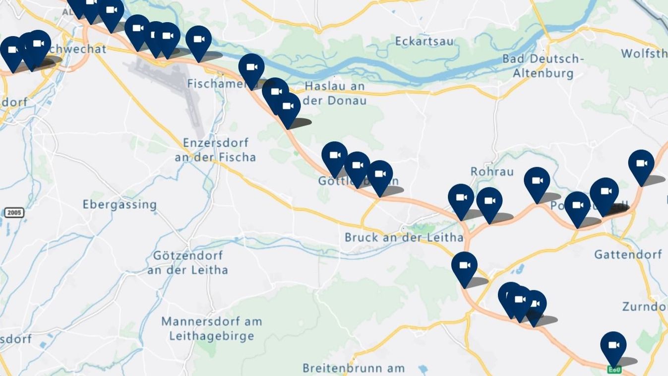 Már az Osztrák kamerák képei is láthatók az Útinform weboldalán