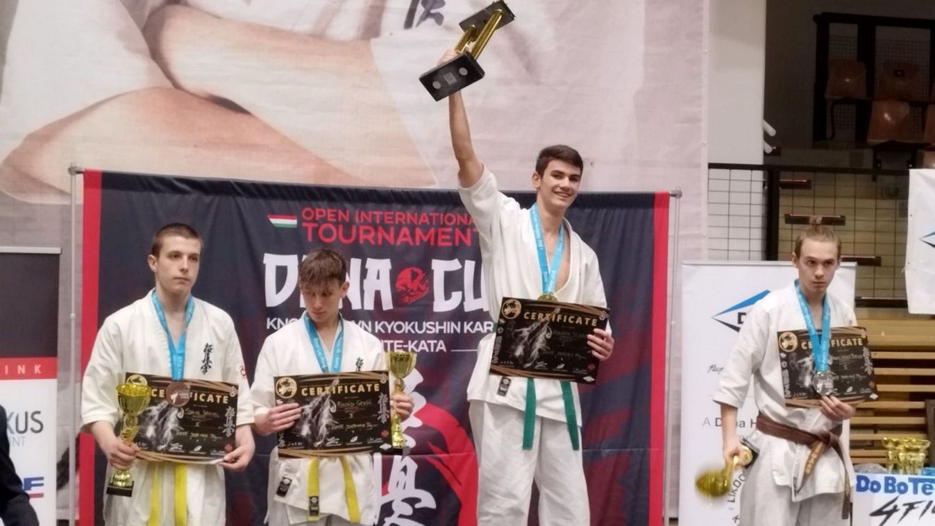Karate világkupán is első a fegyelmezett soproni licista, Horváth Levente