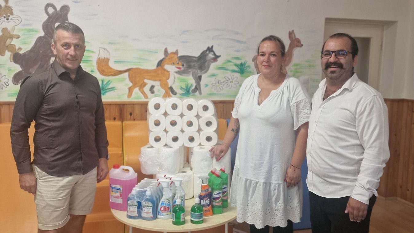 Tisztítószereket kapott az iváni óvoda ajándékba