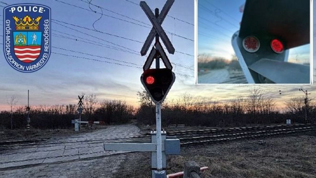 Vasúti sorompót tört le Hegyeshalomnál, a fénysorompót is megrongálta